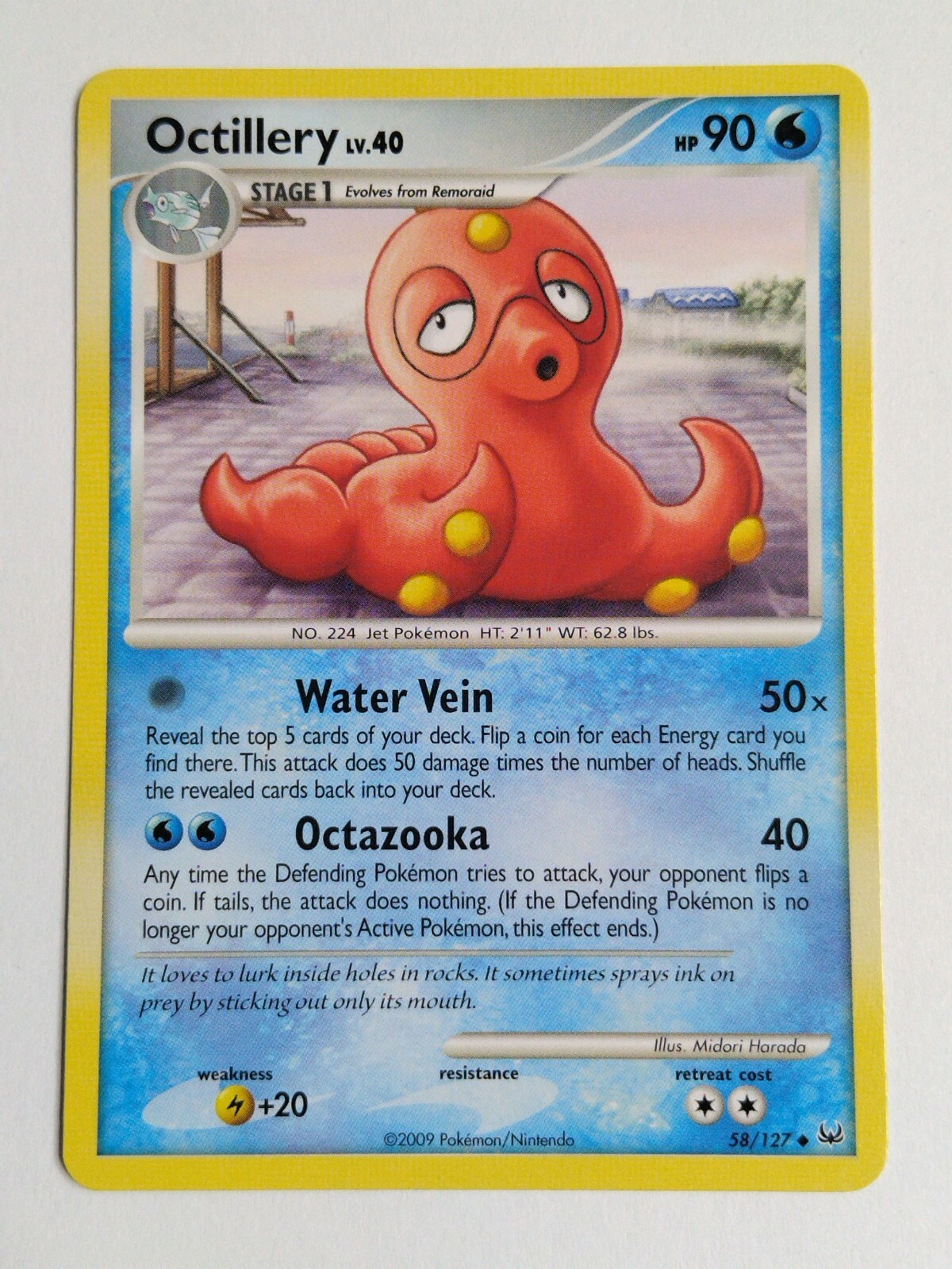 Octillery Platinum 58 Regular Uncommon Pokemon Card | eBay
