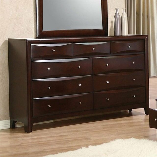 Coaster Transitional Wood Dresser With Deep Cappuccino Finish 200413 ...