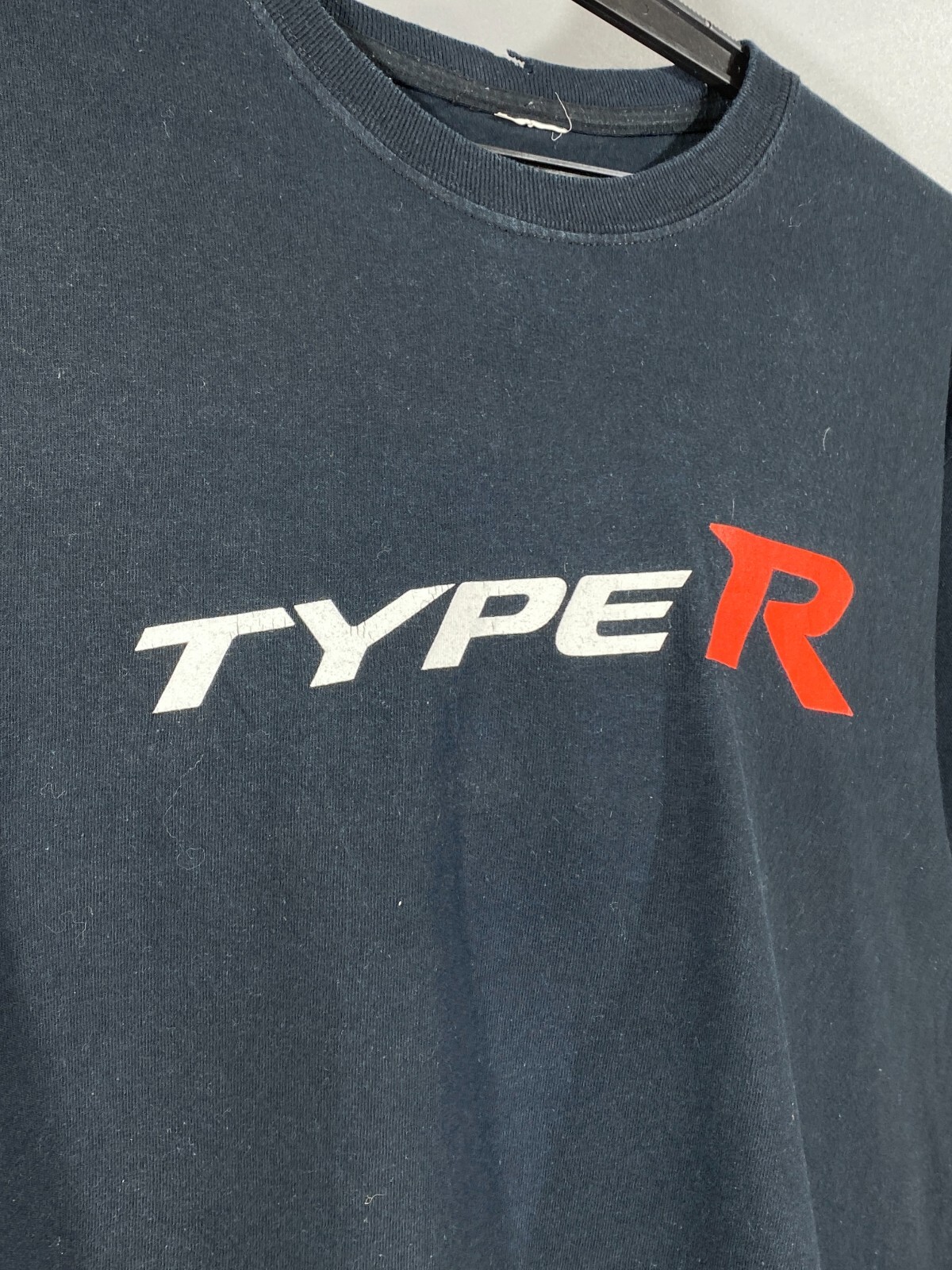 TYPE-R HONDA Mens RACING Vintage Used Worn Faded Prin… - Gem