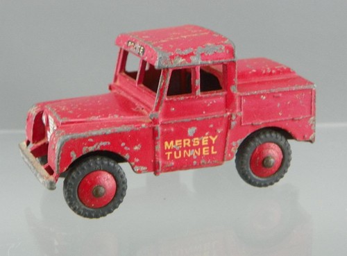 Vintage 1955 Dinky Toys #255 Red 1/43 Mersey Tunnel Land Rover Police ...