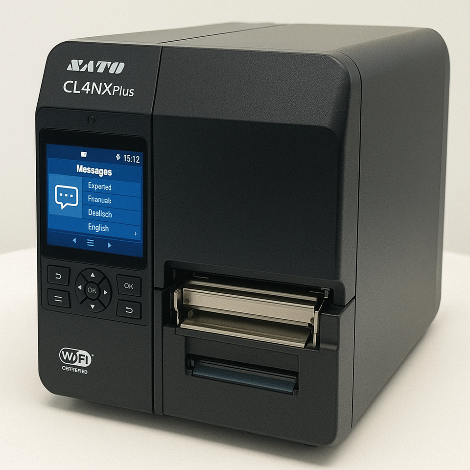 SATO CL4NX Plus 203dpi WiFi Bluetooth Thermal Transfer Label Printer ...