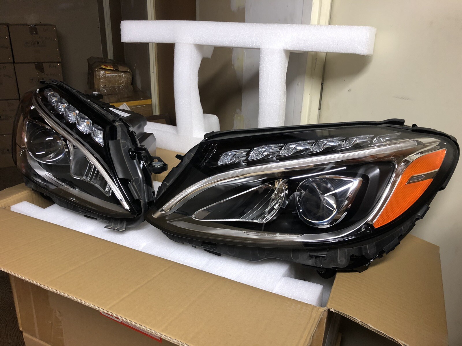 2015 2016 2017 2018 Mercedes Benz C-Class C300 LED Headlights Left ...