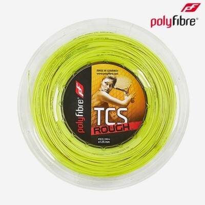 Polyfibre TCS Rough 1.25mm 200m Tennis String Racket Racquet Poly Reel ...