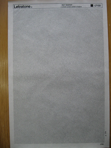 1 x Letraset Letratone Sheet LT 132 (bb) | eBay