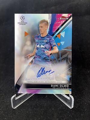 2021-22 Topps Finest UEFA Soccer Dani Olmo Auto SPAIN RB Leipzig ...