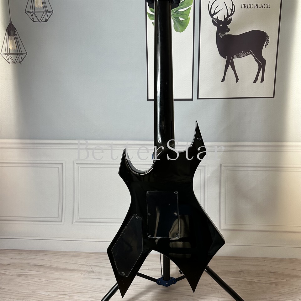 Black Warlock Extreme Electric Guitar 7 String Floyd Rose Bridge HH ...