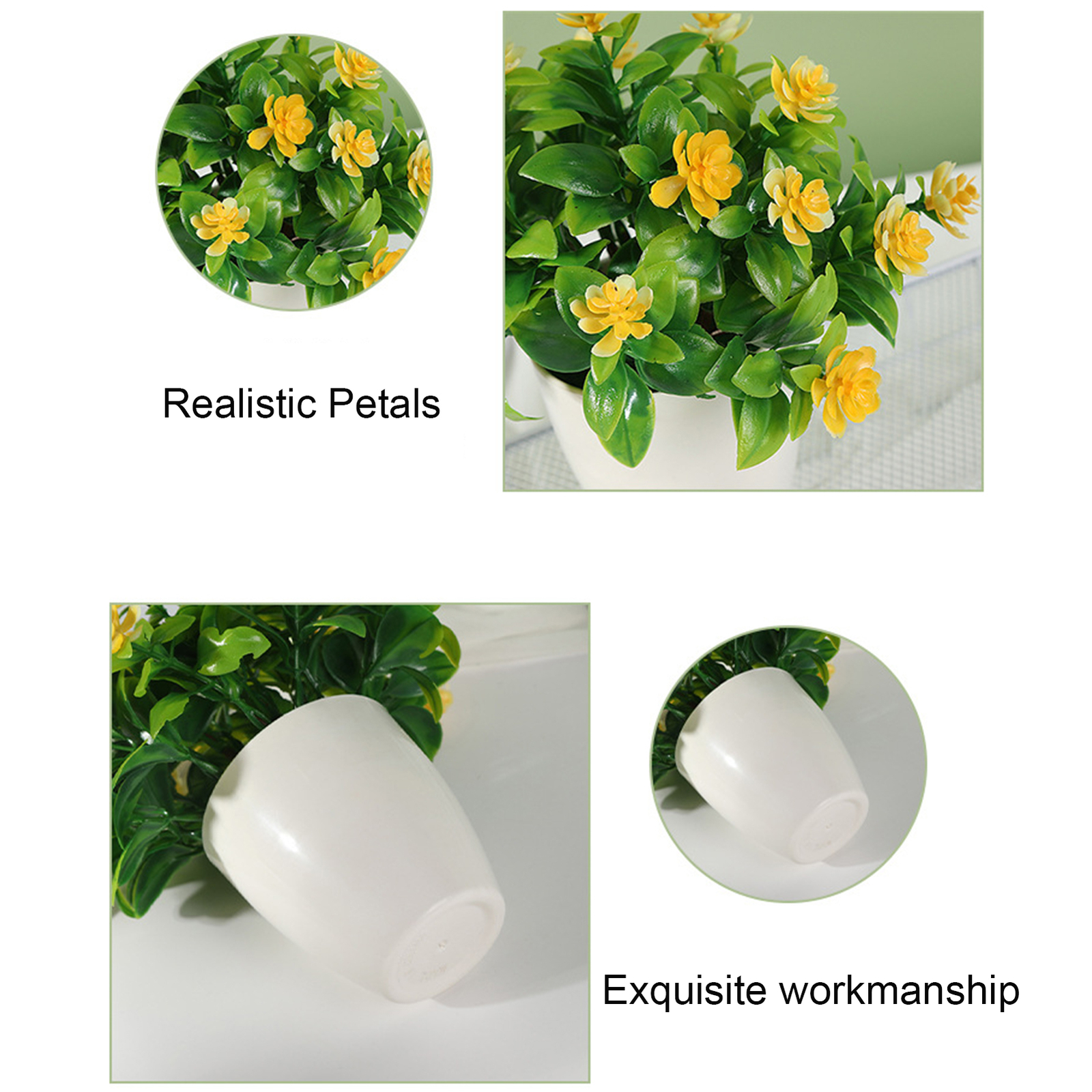 Simulated Tea Rose Everlasting Diy Delicate Texture Simulation Bonsai ...