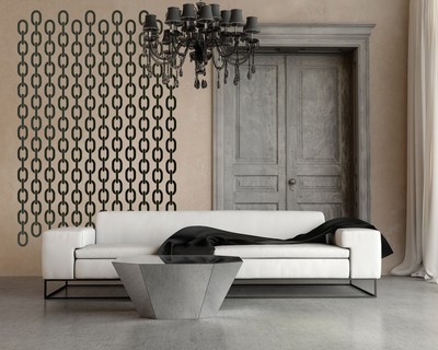 Chain Link Decal, Chain Link, Chain Wall Decal, Geometric Wall Decal | eBay