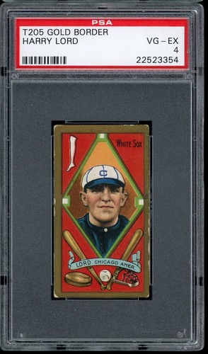 1911 T205 Gold Border Baseball Harry Lord PSA 4 | eBay