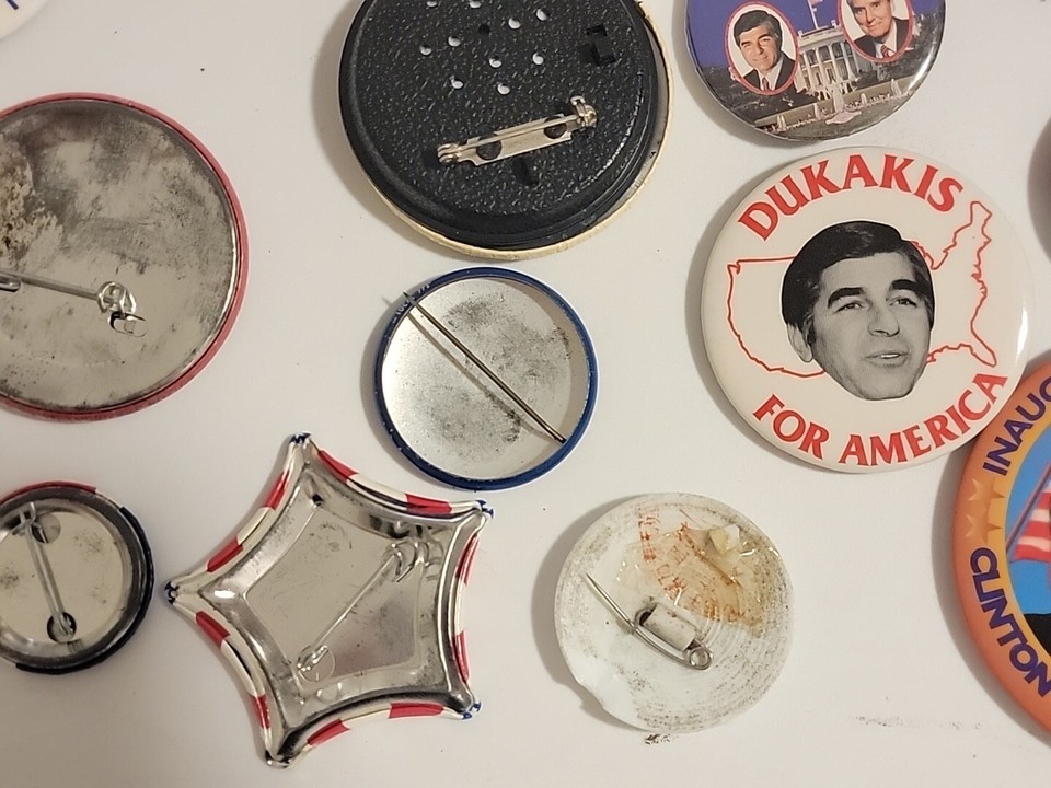 LOT Political Campaign Inaugural BUTTONS pins collection 60s 70s 80s ...