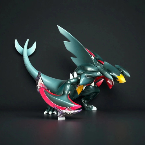 New Shiny Mega Garchomp Pokémon Figure 1/20 Anime Desktop Ornament Toy ...