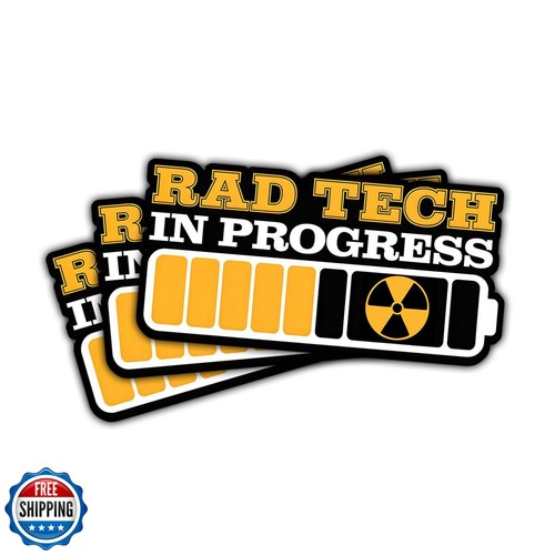 3 Pcs Rad Tech in Progress Sticker, Technologist Xray Sticker ...