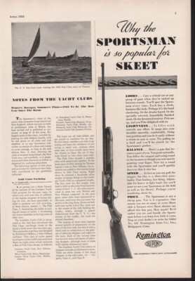 1934 REMINGTON TRAP SKEET GUN SPORT FIREARM RIFLE DUPONT BRIDGEPORT AD ...
