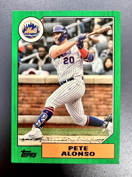 2022 Topps Archives - 1987 Topps Design Green #225 Pete Alonso /125 for ...