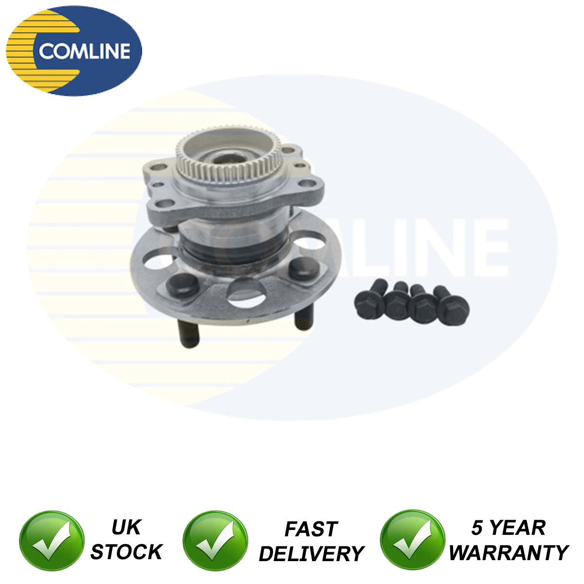 Wheel Bearing Kit Rear Comline Fits Kia Picanto 2011-2017 1.0 1.2 #2 ...