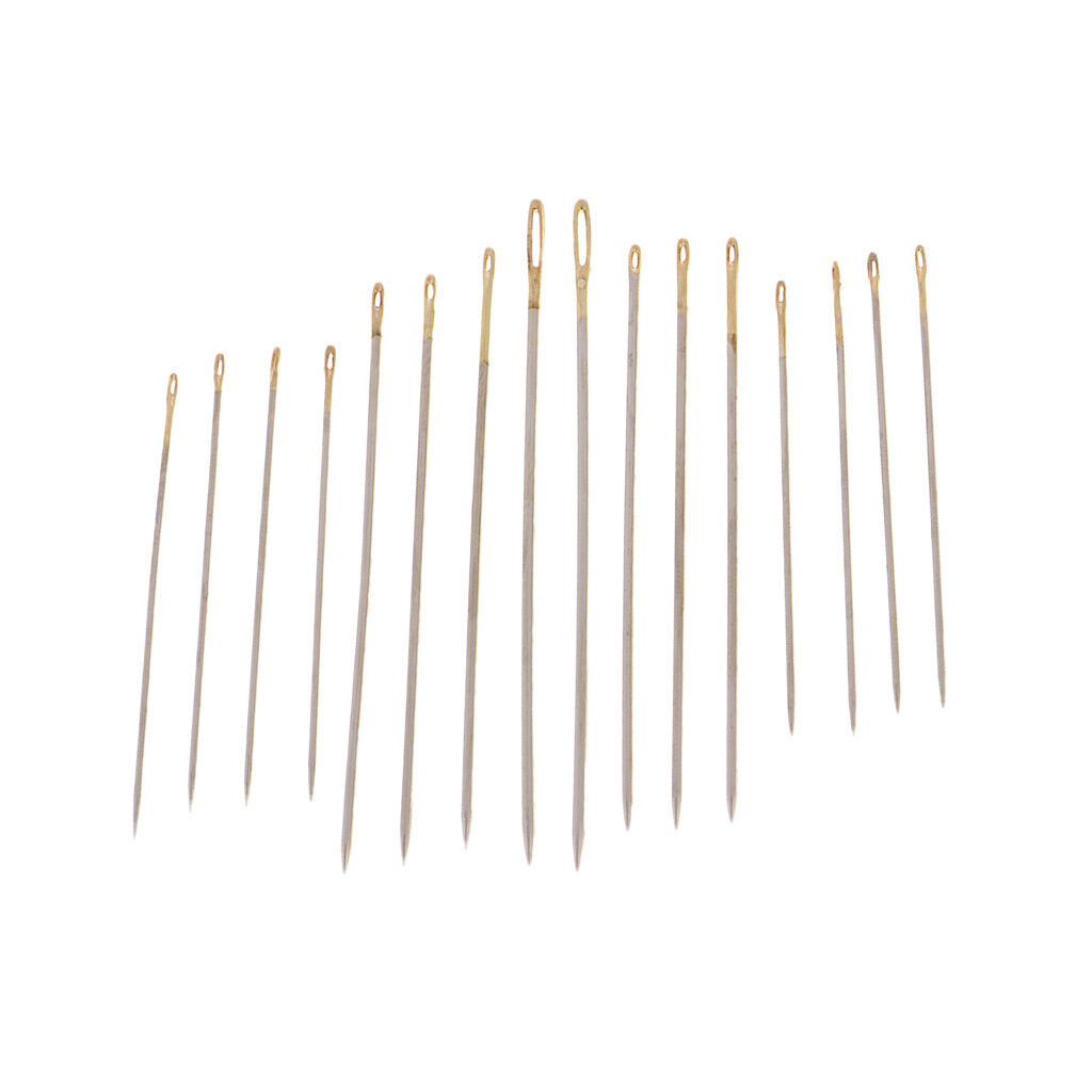 16 Stück Nähnadel Ledernadel mit Großem Augen Spitzenadeln Sacknadel ...