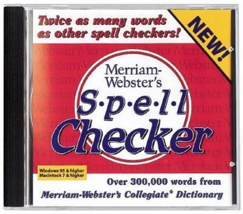 Merriam-Webster's Spell Checker by M Webster (CD-ROM) for sale online ...