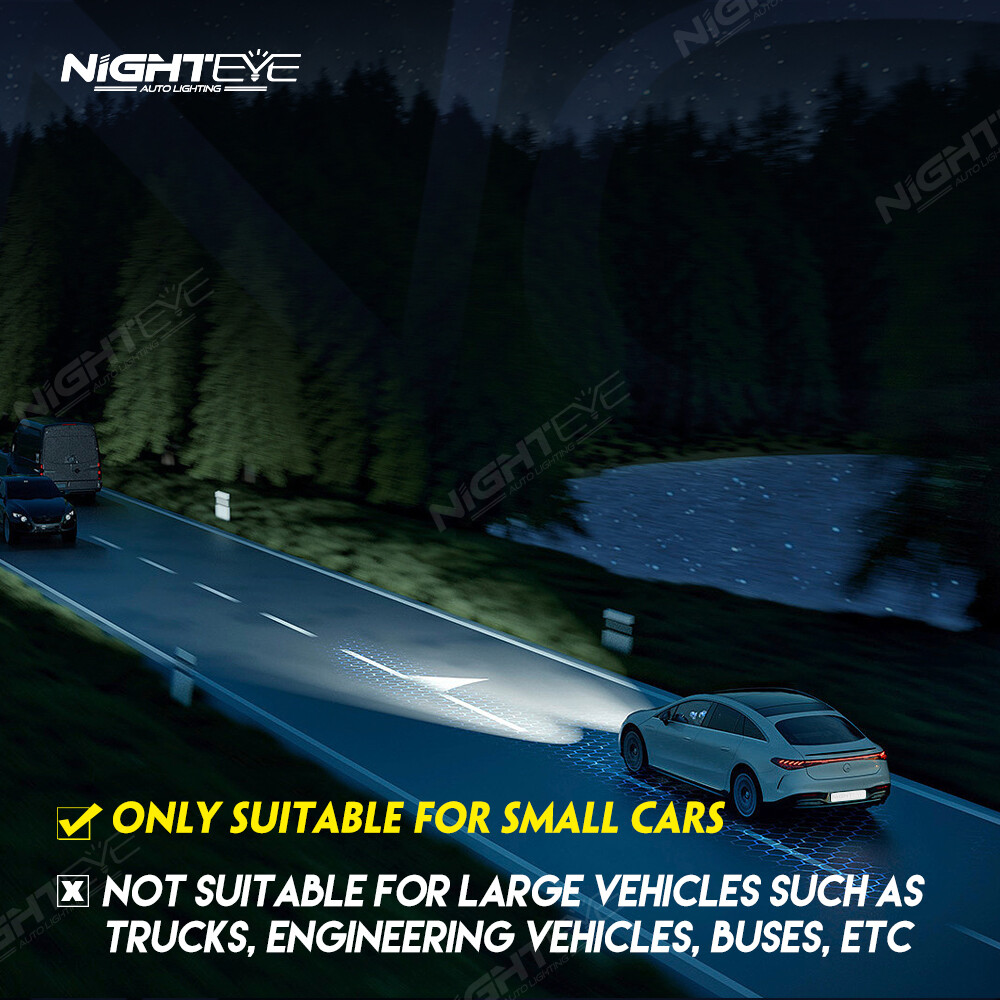 NIGHTEYE H4 70W CANBUS LED Headlight Kit High Low Light Bulbs 6500K ...