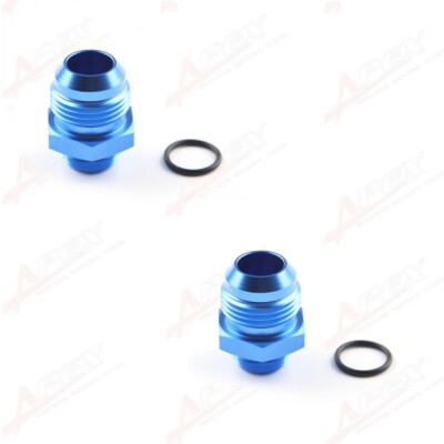 US 2PCS 16AN AN-16 Male Flare To -12AN Straight Cut O-Ring Fitting ...