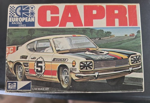 1970 MPC Ford Capri 1:32 European Racing Series Plastic Model Kit 2 ...