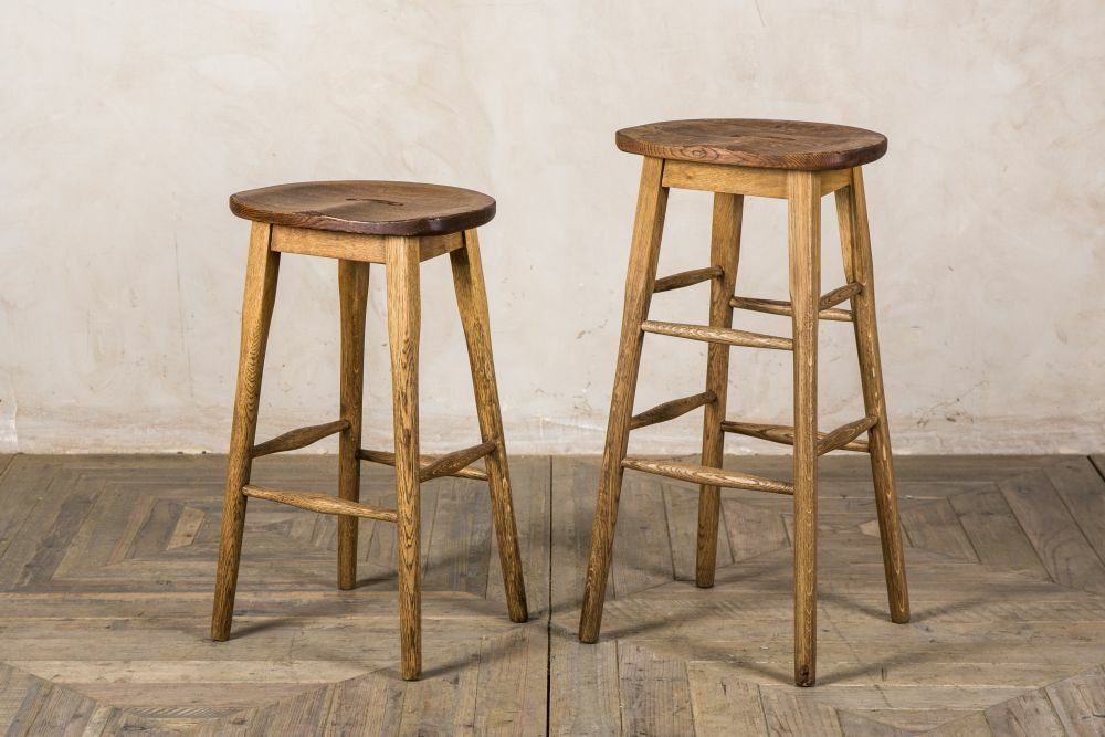 VINTAGE STYLE OAK LAB STOOLS BAR STOOLS BREAKFAST BAR STOOLS SCHOOL ...