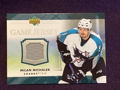 2007-08 UD SERIES MILAN MICHALEK GAME JERSEY J-MI Authentic Upper Deck ...