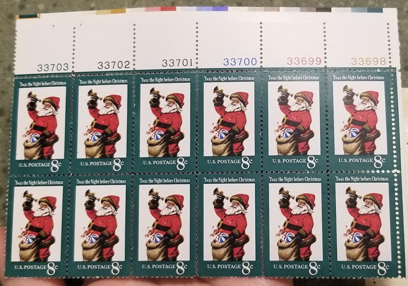 LG CHRISTMAS STAMP PB LOT~1415~1416~1417~1418~1445~1471~1472~1508~1550 ...