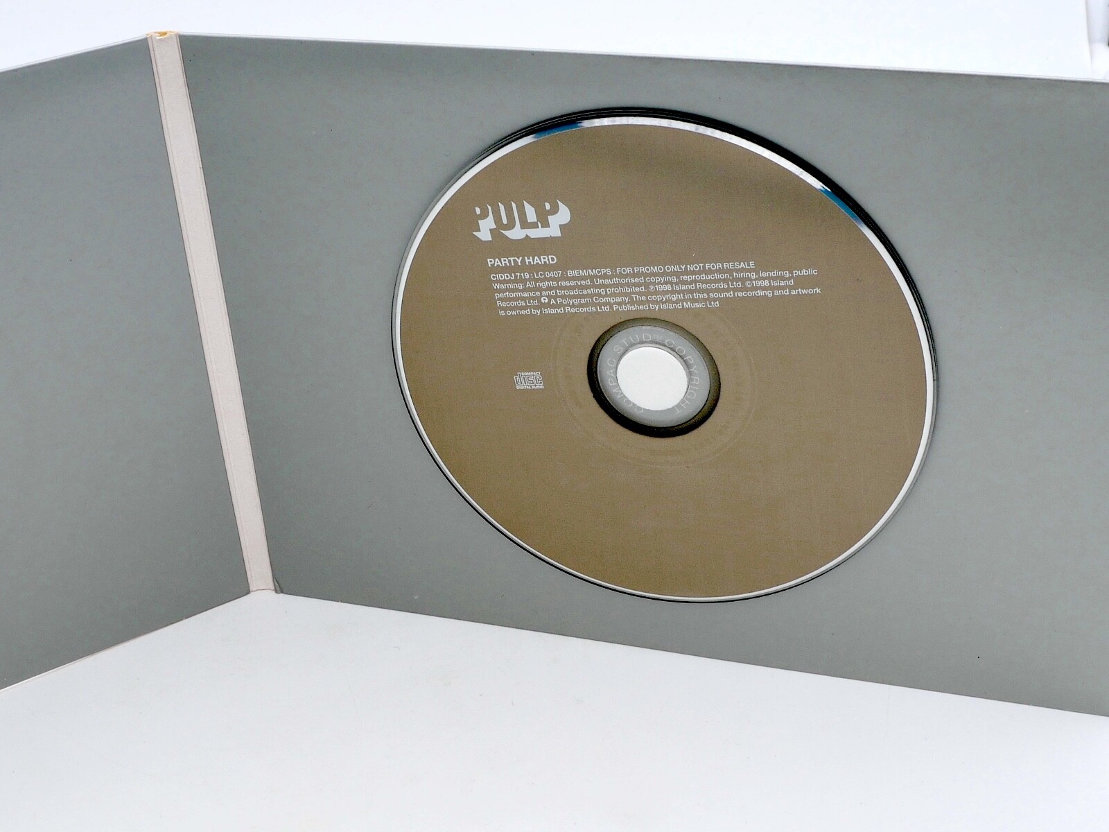 CD PROMO - PULP - PARTY HARD - 21x15cm - FRENCH PROMO | eBay