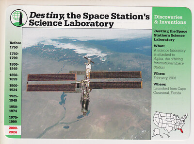 DESTINY Space Station's Science Laboratory ISS NASA 2001 STORY OF ...