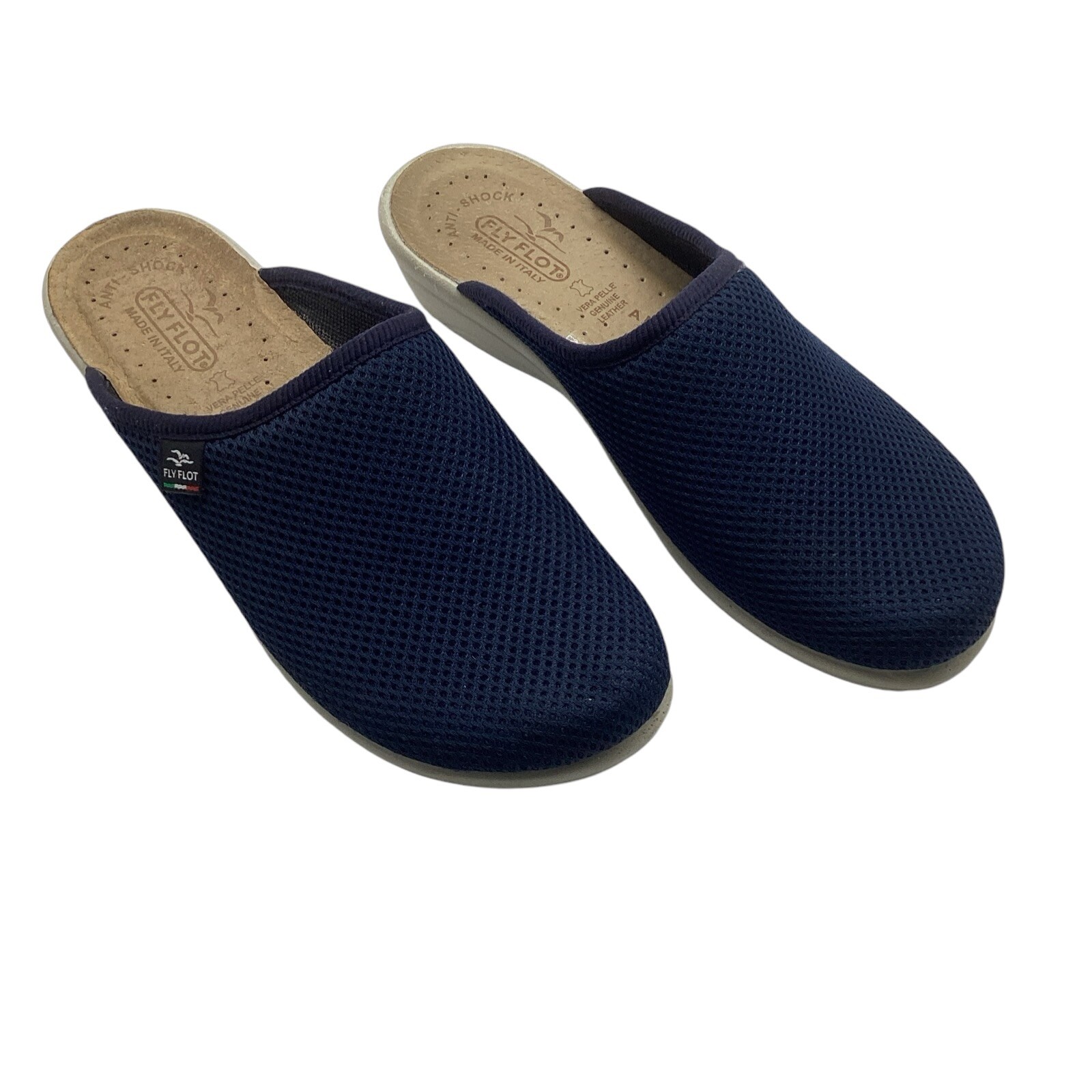 FLY FLOT Mesh Slip On Shoes Clogs Mules Italy Comfort… - Gem