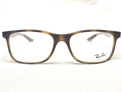 NEW Ray Ban RB8903 5200 Mens Tortoise Carbon Fiber Eyeglasses Frames 55 ...