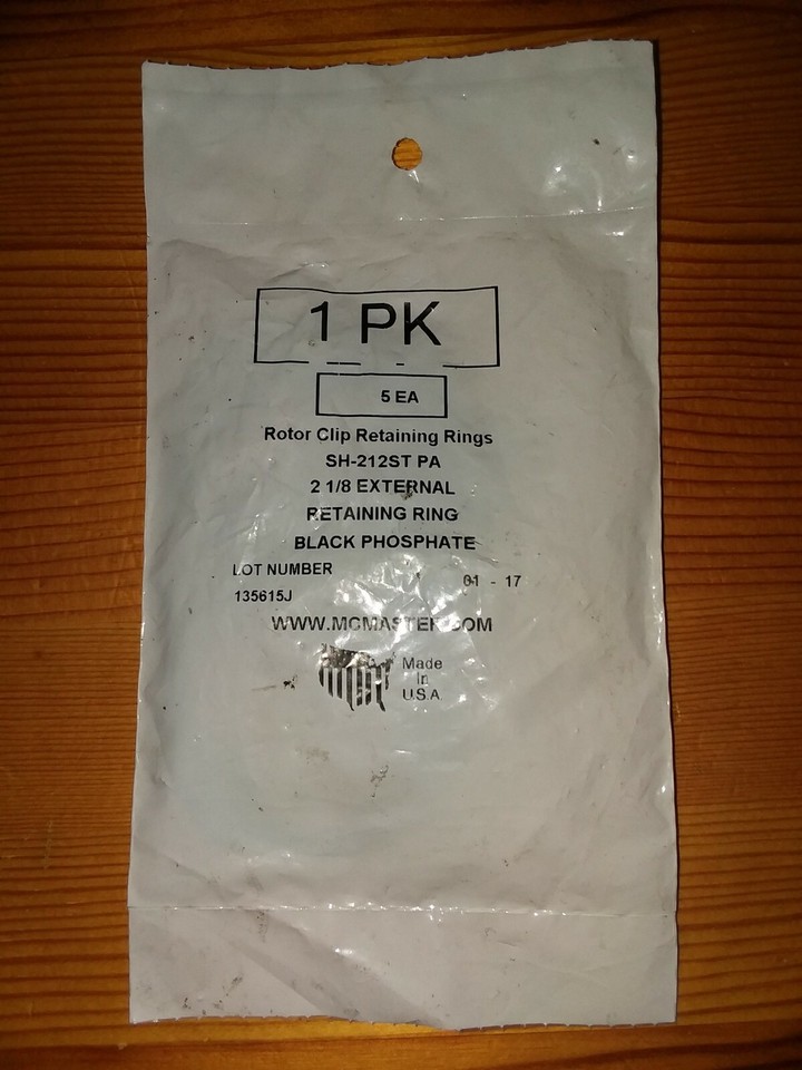 Rotor C Clip SH-212ST PA McMaster Retaining Rings 2.1250" Diameter 🔥🔥 ...