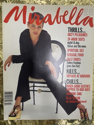 Mirabella Magazine Fashion Models NADEGE Guilty Pleasures October 1992 ...
