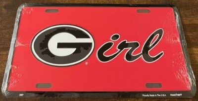 Georgia Girl Booster License Plate University of Georgia | eBay
