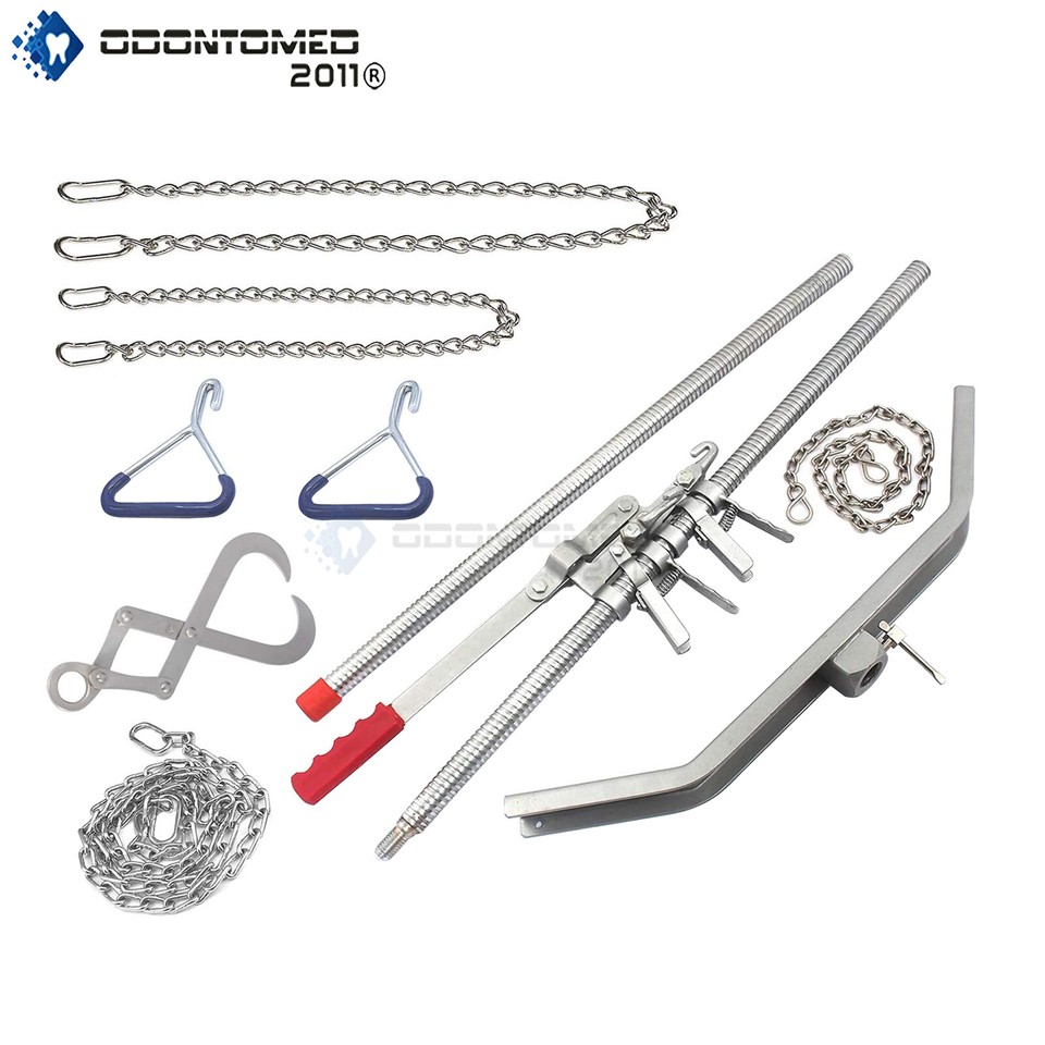 2 OB Chains, Two Handles, A Fetal Extractor, A Krey Hook with Chain ...