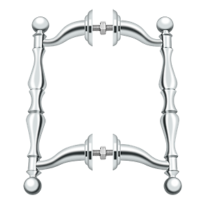 4-3/16" Center To Center Offset Back To Back Door Handle Pull Polished ...