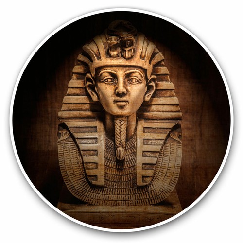 2 x Vinyl Stickers 25cm - Egyptian Pharaoh Tutankhamen Mask Cool Gift ...