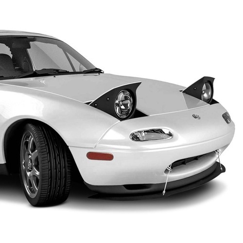 For Mazda Miata 90-97 Front Bumper Splitter VZ3 Style Satin Black Ice ...