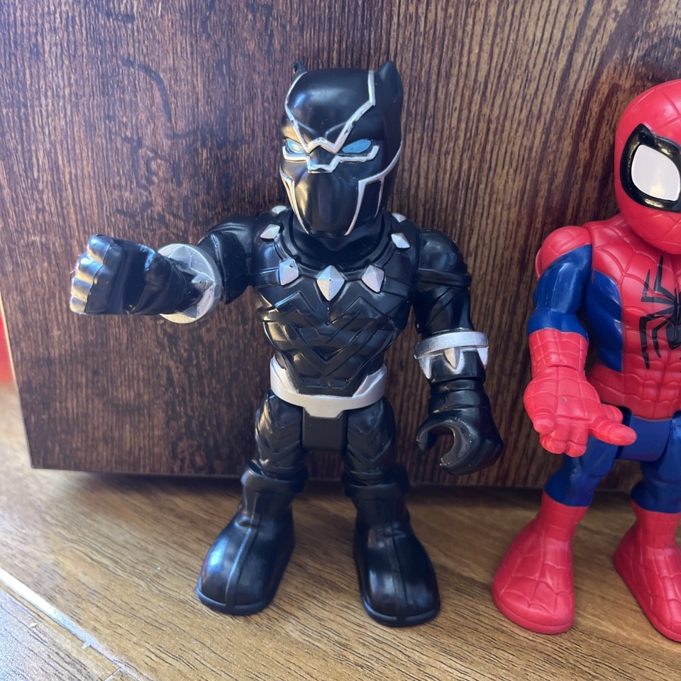 Marvel Super Hero Adventures Iron Spider/Hulk/Spiderman/Black Panther ...