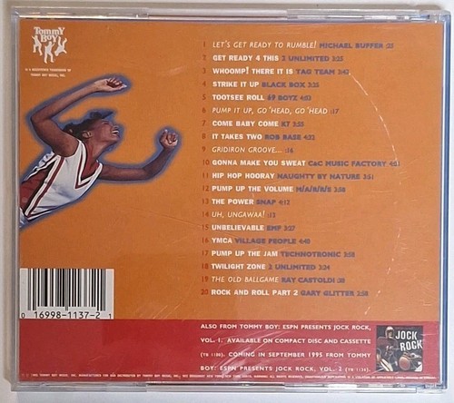 Jock Jams Vol. 1 by Various Artists CD Jul-1995 Tommy Boy VG OOP Fast ...