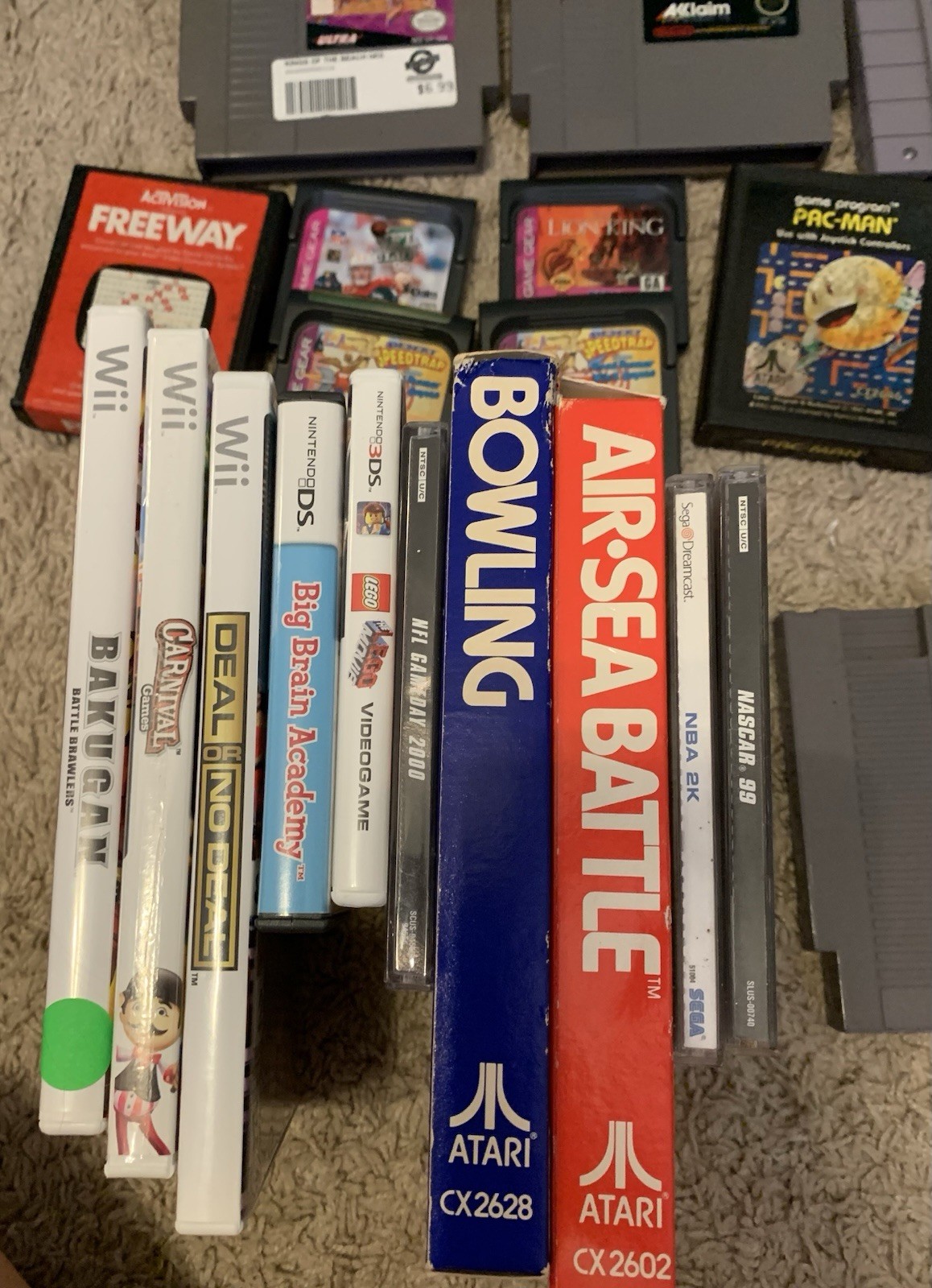 video game lot of unused, untested, Sega, NES, Atari, Wii, GameCube | eBay