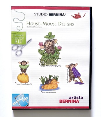 Studio Bernina Artista - House Mouse Designs Embroidery Card #810 -RARE ...