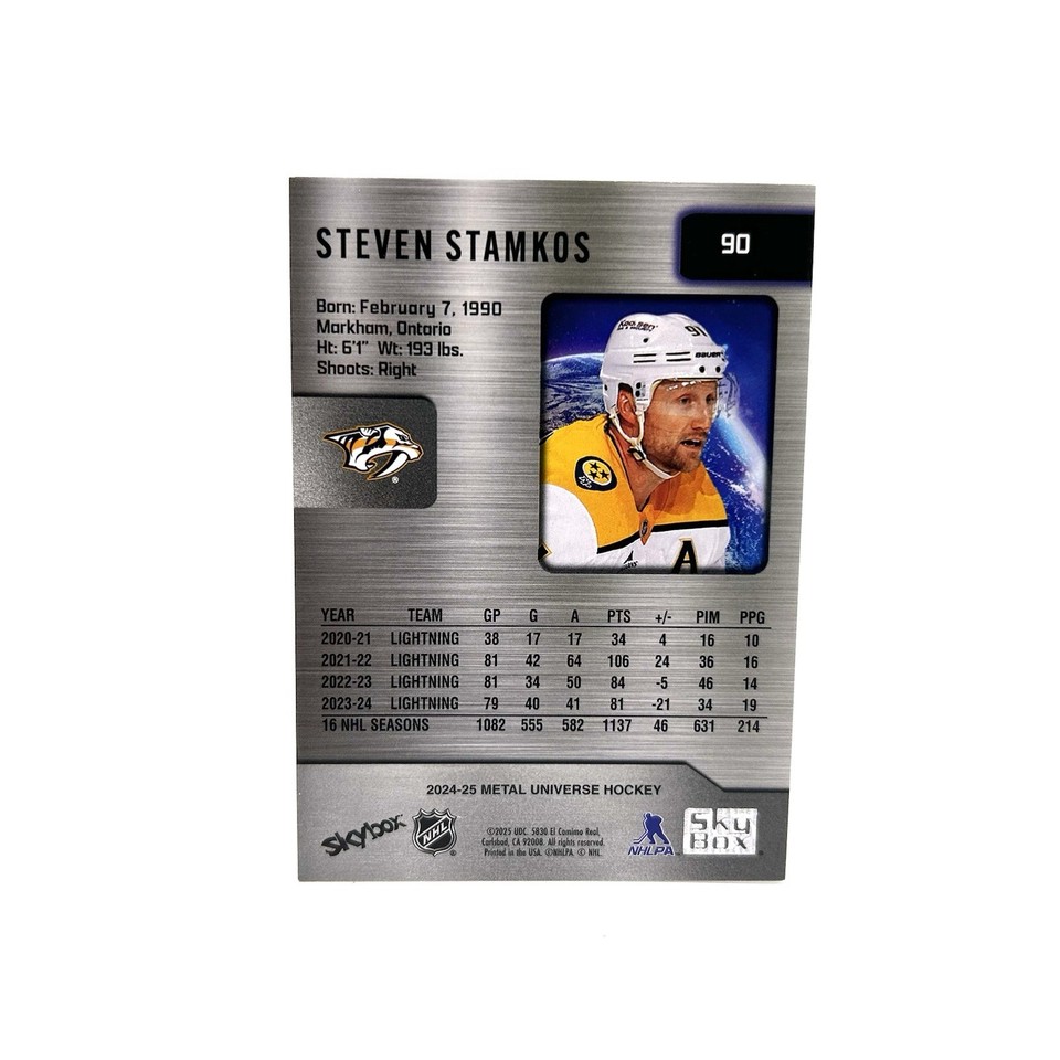 Steven Stamkos #90 Predators 2024-25 Skybox Metal Universe Hockey | eBay