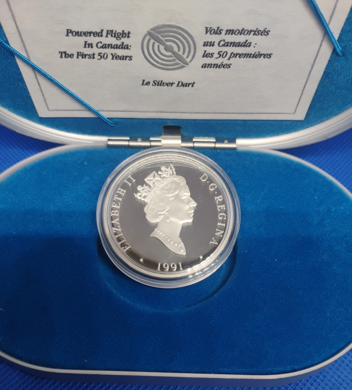 Canada 1991 The Silver Dart Aviation Series 20 Dollar Silver Coin | eBay