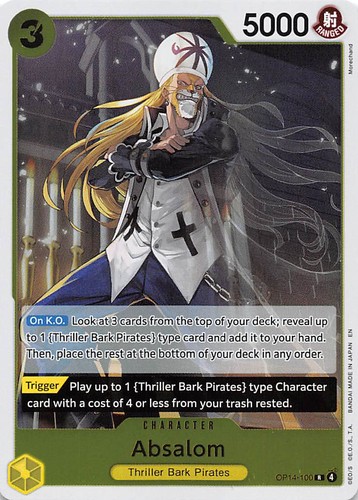 Absalom Foil OP14-100 The Azure Sea's Seven One Piece | eBay