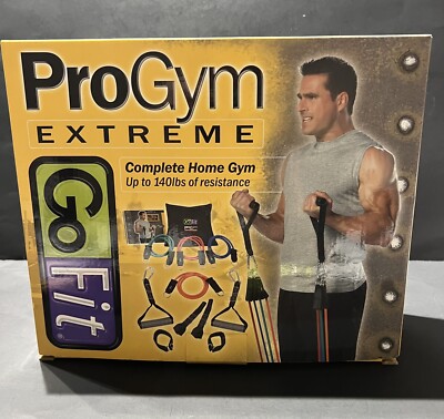 GO FIT PRO Home GYM Extreme Complete 20LB-140LB Resistance Bands | eBay