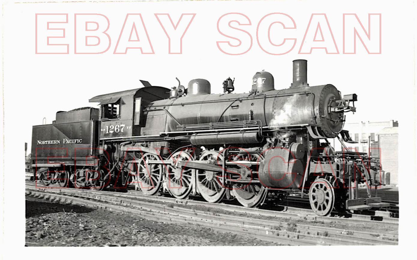 8G514 RP 1940s/60s NORTHERN PACIFIC RAILROAD 2-8-0 LOCOMOTIVE #1267 | eBay