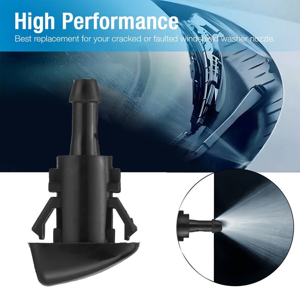 Windshield Washer Squirter Water Pump & Nozzles Kit Spray Fluid Hose ...