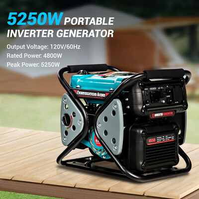 5250 Watt Portable Inverter Generator Gas Generator for Home & Camping ...