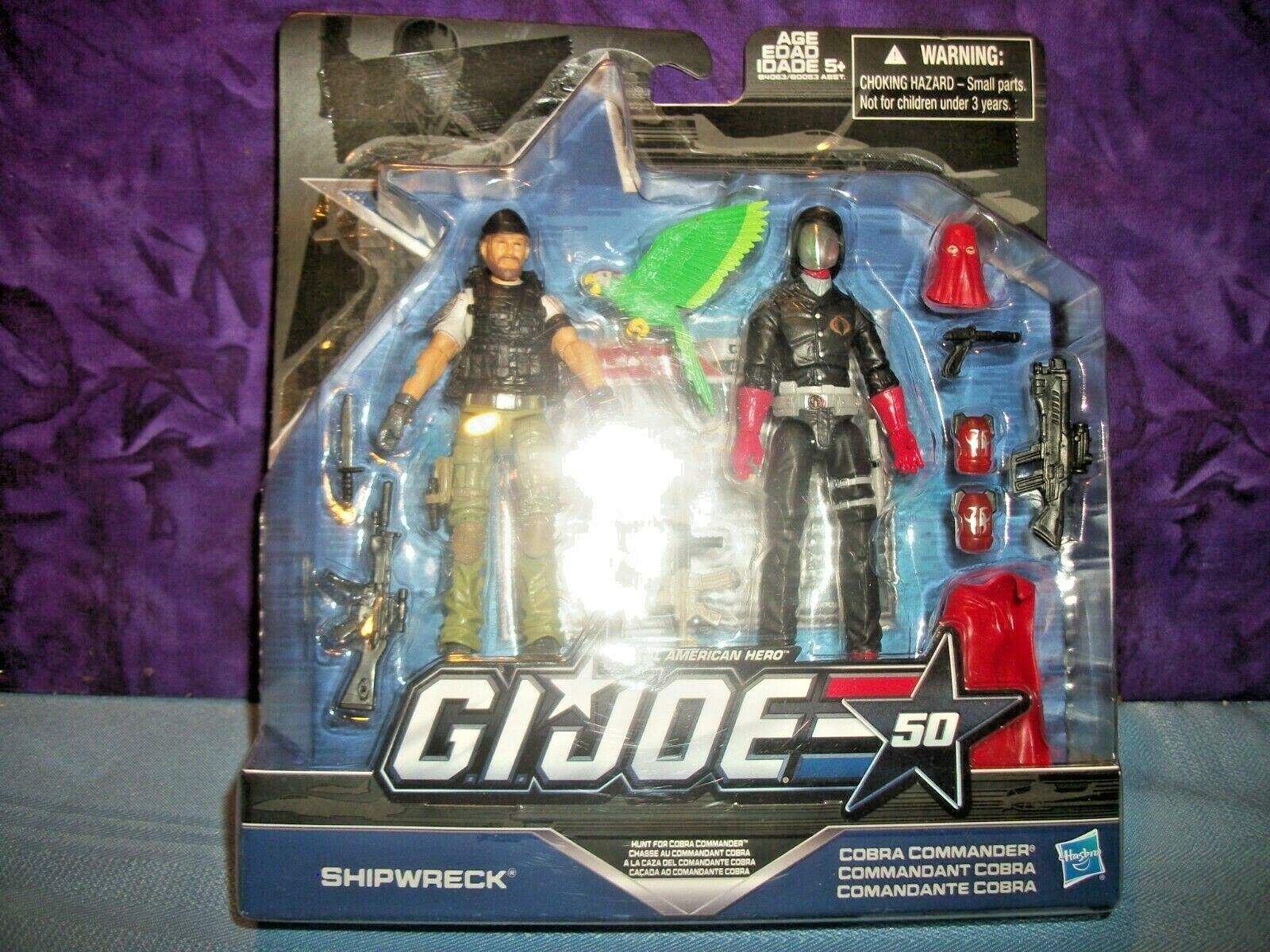 GI Joe SHIPWRECK & COBRA COMMANDER 2-Pack 50th Anniversary Action ...